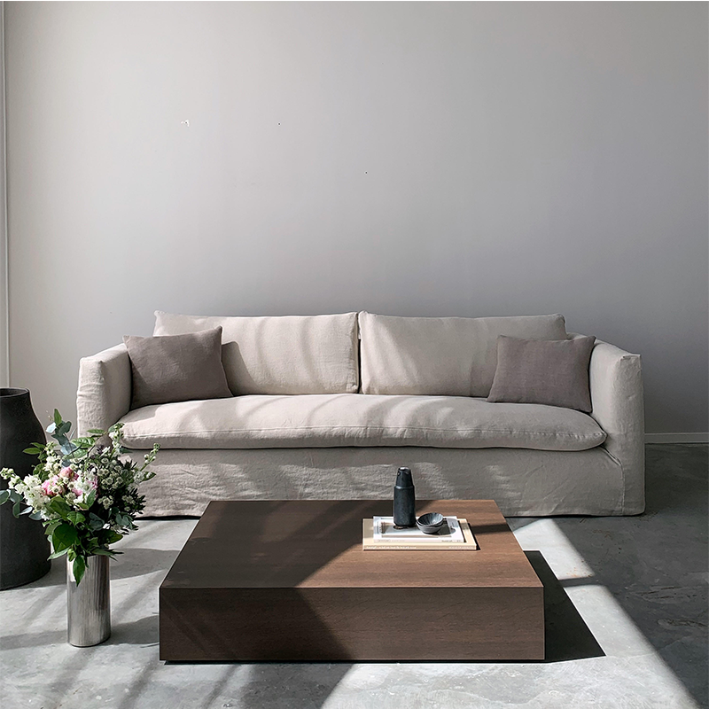 Stockholm sofa 240cm 100% Linne Loose Cover